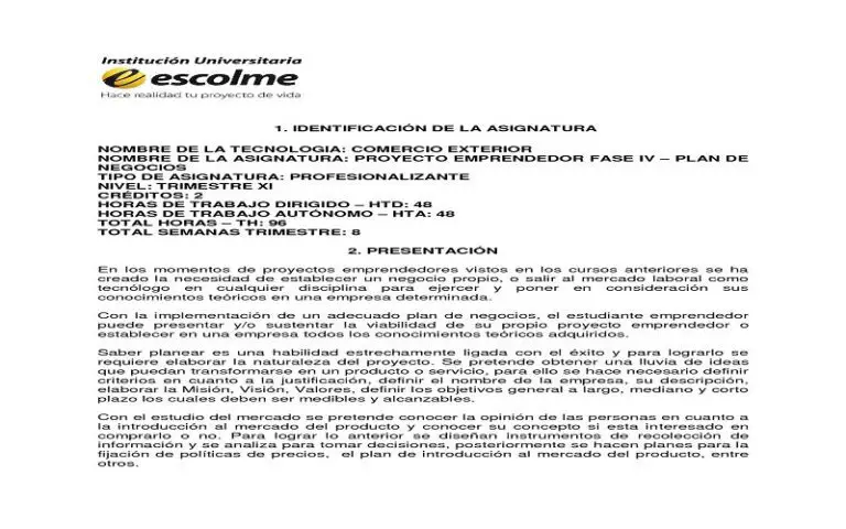 Carta Descriptiva – Modelos para cartas